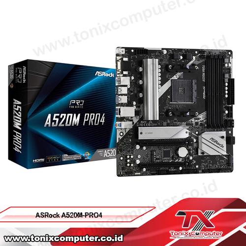 Promo ASRock A520M-PRO4 Motherboad AMD Socket AM4 Cicil 0% 3x - Jakarta ...