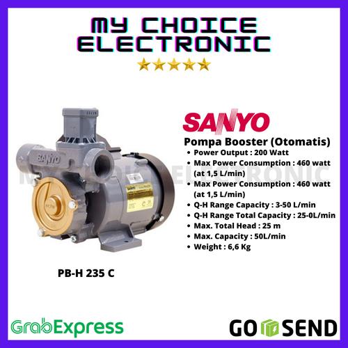 Jual SANYO Pompa Booster Otomatis PB-H 235 C (200 Watt) - Jakarta Pusat - Mychoiceelektronic JR ...