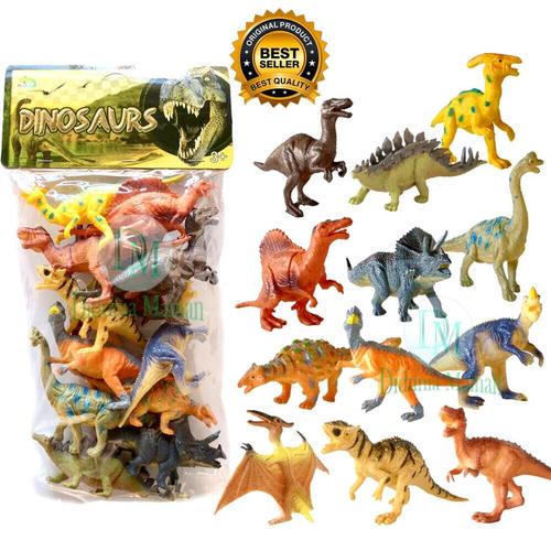 Promo Mainan Anak Figure Dinosaurus Karet Isi 12 Pcs - Jakarta Utara ...