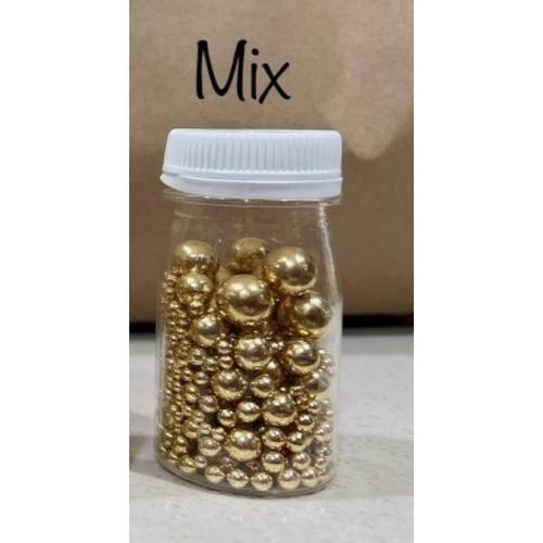 Jual Sprinkle warna emas kilap, sprinkle warna gold, hiasan cupcake ...