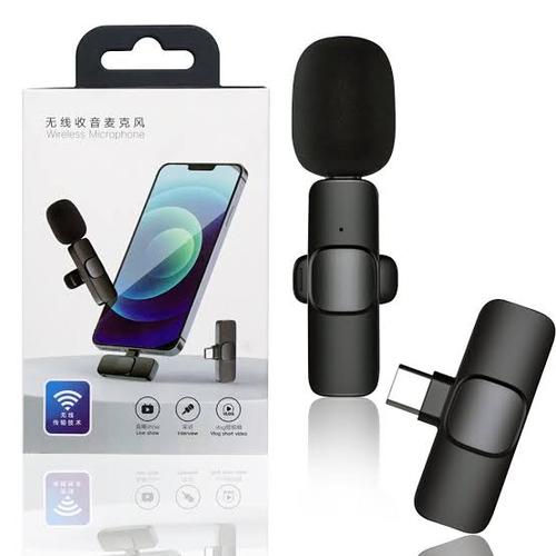 Jual K9 Mic Clip On Wireless Type C Microphone Type C With Power Charge ...