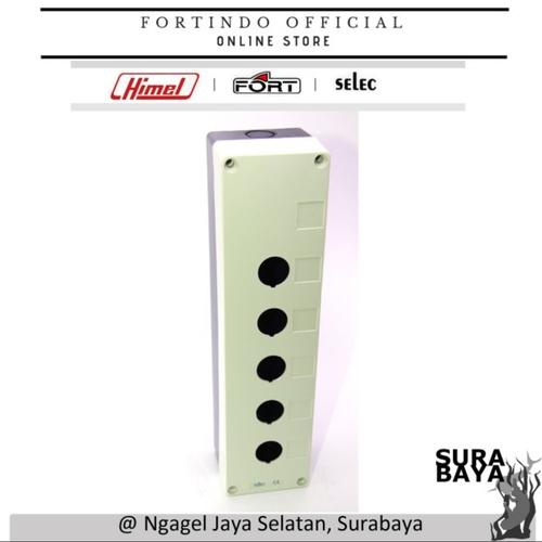 Jual Box Push Button Station 22mm 5 Lubang White / Yellow FORT - Putih ...