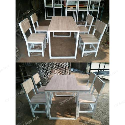 Jual MEJA SET (MEJA + KURSI) RESTORAN LIST HITAM KAYU SK 116 - Kota ...