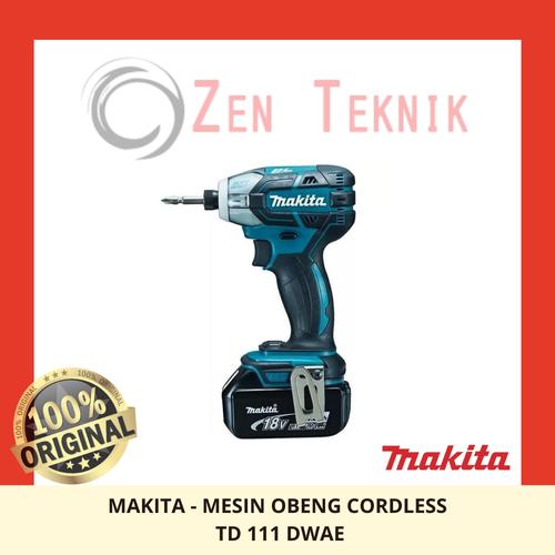 Jual Mesin Obeng Cordless Impact Driver Makita TD111DWAE / TD 111 DWAE ...