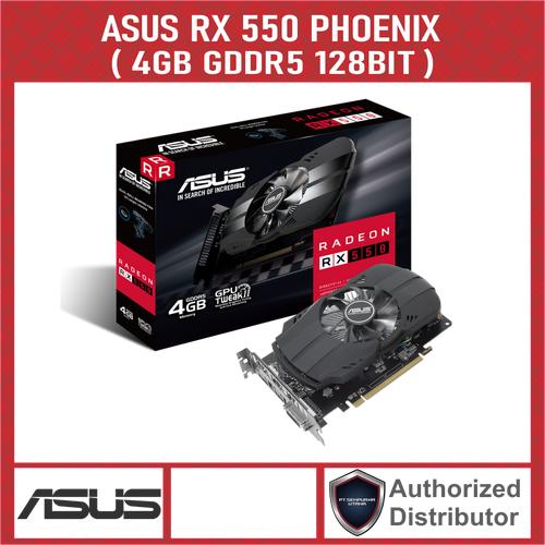 Jual VGA ASUS RX 550 4GB DDR5 128bit PHOENIX PH GAMING AMD RADEON RX550 ...