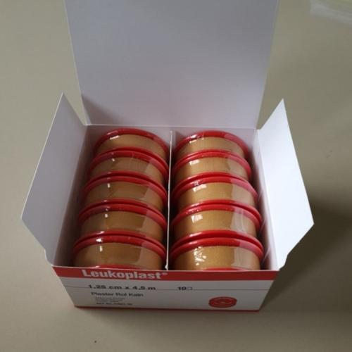 Jual LEUKOPLAST Plester Coklat 1,25cm X 4,5m l Plaster Roll Kain Coklat ...