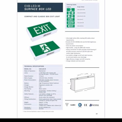 Jual lampu exit surface powercraft power craft EXB LED M OUTBOW ... Jual lampu exit surface powercraft power craft EXB LED M OUTBOW ...