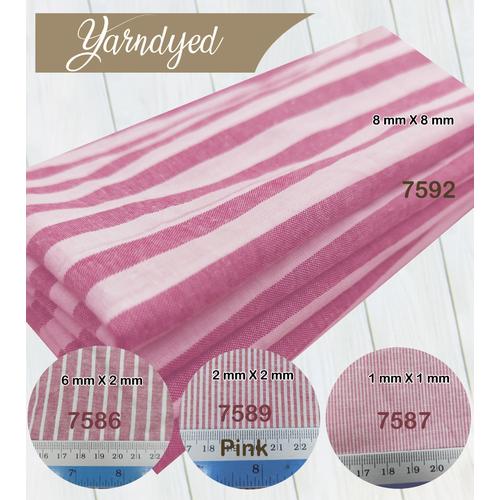 Jual bahan kain katun cotton tenun yarndyed salur ria kotak ria basik ...