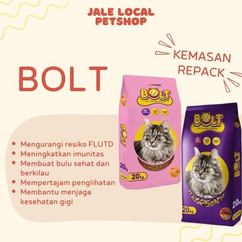 Jual Bolt Makanan Kucing Repack Cat Food Kemasan KG - Salmon - Jakarta ...