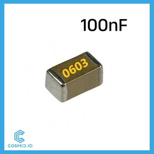 Jual Capacitor 0603 100nF Kapasitor 100 nF SMD SMT 10% 10% - Kab ...