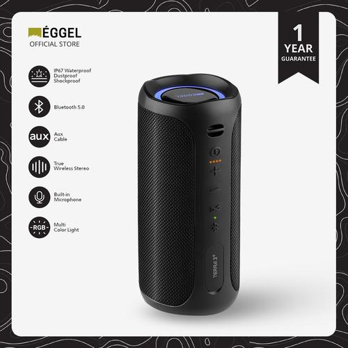 Promo Eggel Terra 3 Plus + Waterproof Bluetooth Speaker with RGB Lights ...