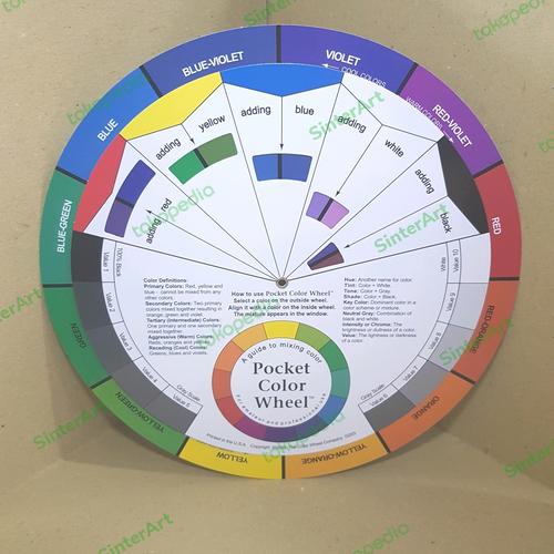 Jual Vtec Pocket Color Wheel A Guide to Mixing Mixture Roda warna 24 cm ...