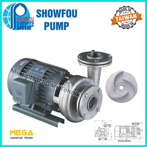 Jual Pompa Centrifugal showfou CVQ.132 380v 0,75kw pompa chemical pump ...