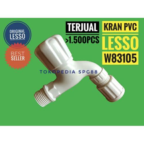 Jual Keran Tembok Lesso 1/2 inch Kran Taman Kran PVC Stop kran Kran ...