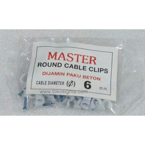 Jual Klip Klem Kabel Listrik Paku Beton Tembok Kayu Papan Clamp Nail mm ...