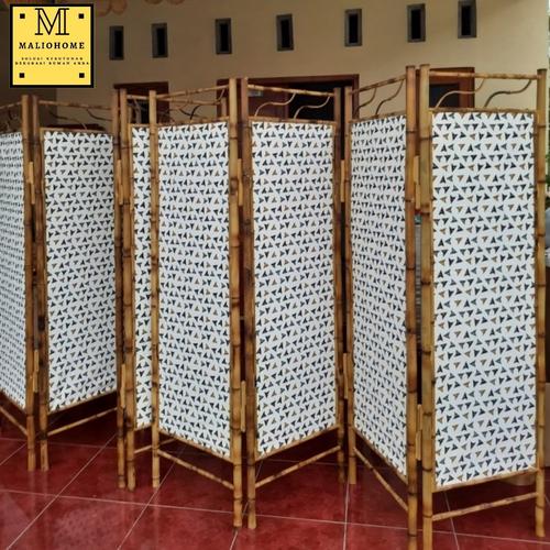 Jual Partisi Ruangan | Pembatas Ruangan | Sketsel Kain Bambu - Kab ...