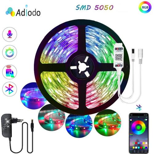 Jual LAMPU LED STRIP 2835 5050 RGB WARNA WARNI 5M Bluetooth IP44 - 5050 ...