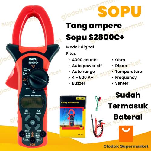 Jual Tang Ampere Sopu S2800C+ Digital Clamp Meter - Jakarta Barat ...