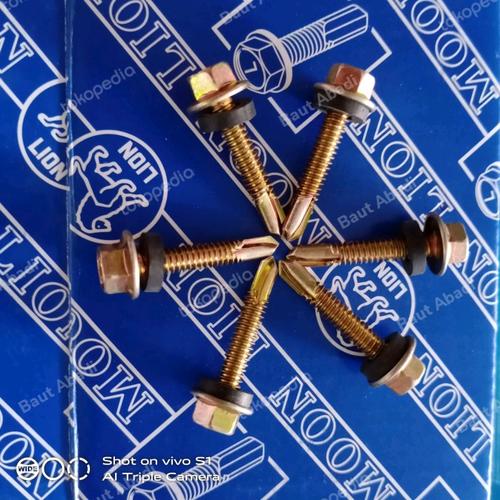 Jual Baut Seng Baut Spandek Baut Roofing M 5X30 merk Lion - Kota Palu ...