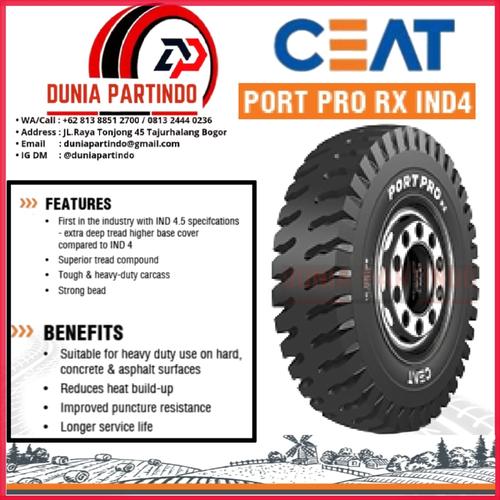 Jual Ban Reach Stacker TL 18.00-25 40PR (Telapak MILE) CEAT PORT PRO RX ...