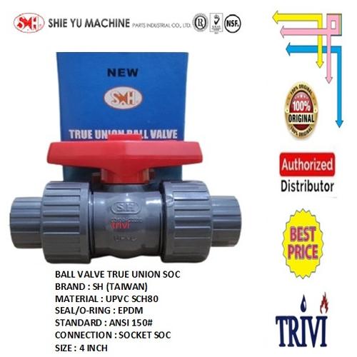 Jual true union ball valve socket soc pvc sch 80 4 inch epdm,cek kran ...