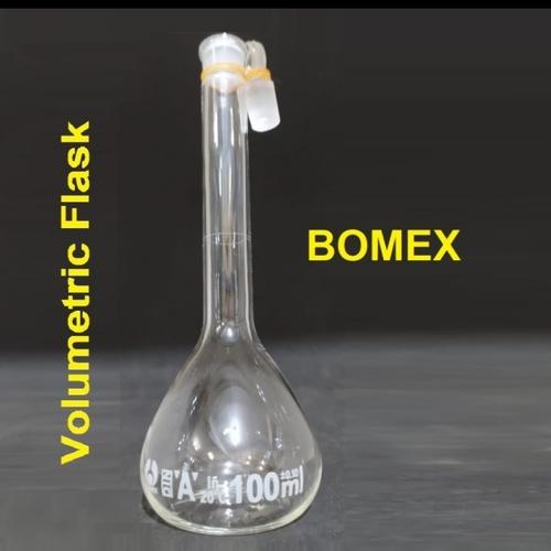 Jual Labu Ukur 100ml Labu Takar Volumetric Flask w/ stopper Bomex ...