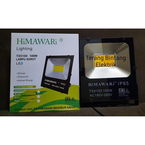 Promo Lampu sorot LED (flood light) 100w merk Himawari - Putih - Kota ...