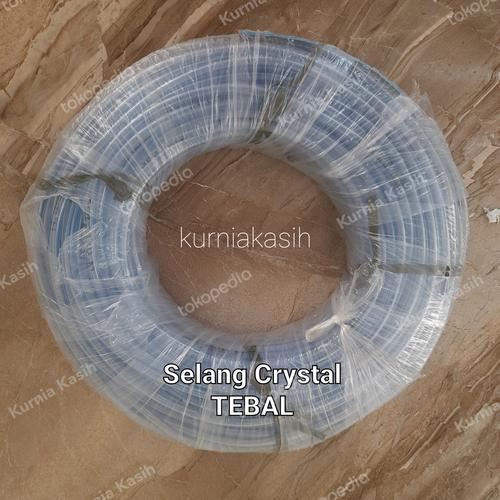 Jual selang plastik Crystal TEBAL bening 3/4 1 inch harga per ROLL (50m ...