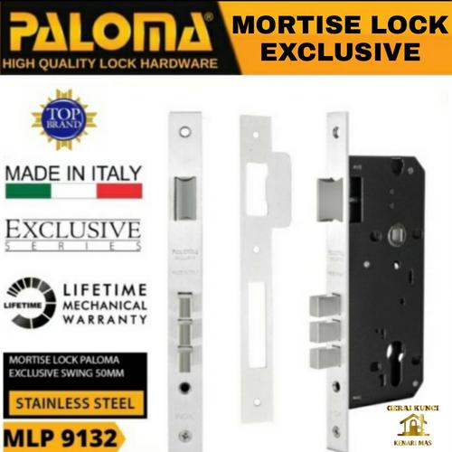 Jual PALOMA MLP 9132 MORTISE LOCK SWING 50 MM EXCLUSIVEITALY STAINLESS ...