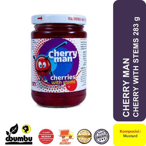 Jual Cherry Tangkai kemasan Botol 283 gram merk CHERRY MAN - Kota ...