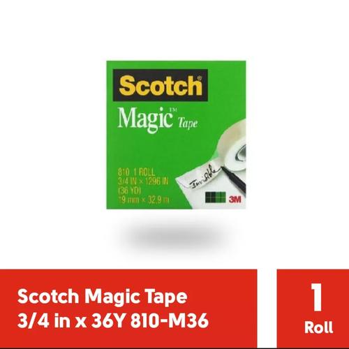 Jual MAGIG TAPE 3/4 in X 36Y 3M Scotch 810 /Magic Tape 19mm x 32,9mm ...