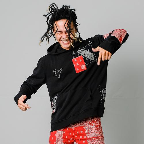 Jual Bespoke Project Hoodie Jacket Style Red Redemption Paisley - S ...