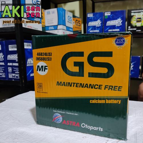 Jual aki kering toyota sienta kijang inova bensin 12volt 45ah gs astra ...