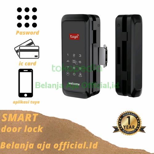 Jual sliding door lock smart home Access control pintu sliding ...