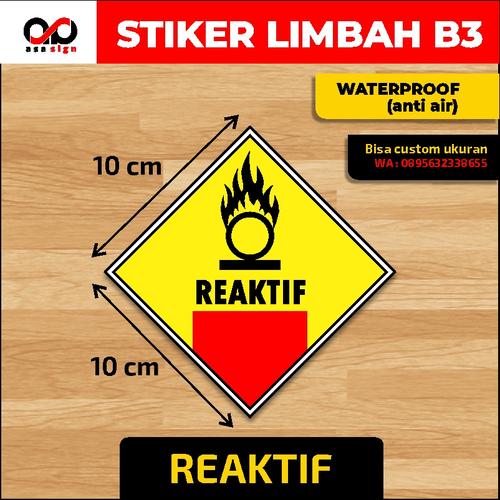 Jual STIKER LABEL LIMBAH B3 - REAKTIF - 10X10 - Kab. Sidoarjo - ASASIGN ...
