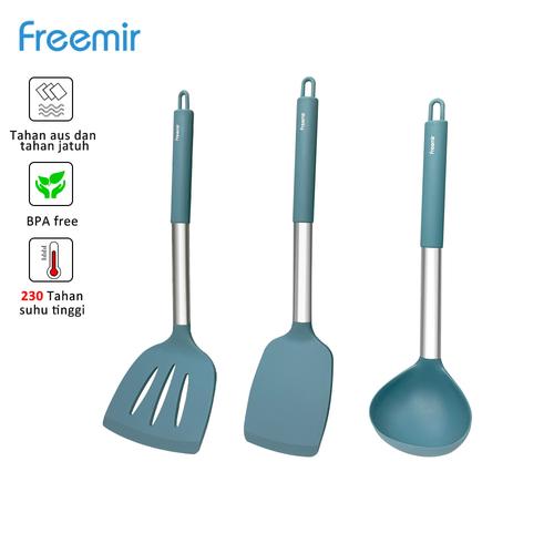 Jual freemir Spatula / Sutil / Sendok Sayur Silikon Dengan Lubang ...