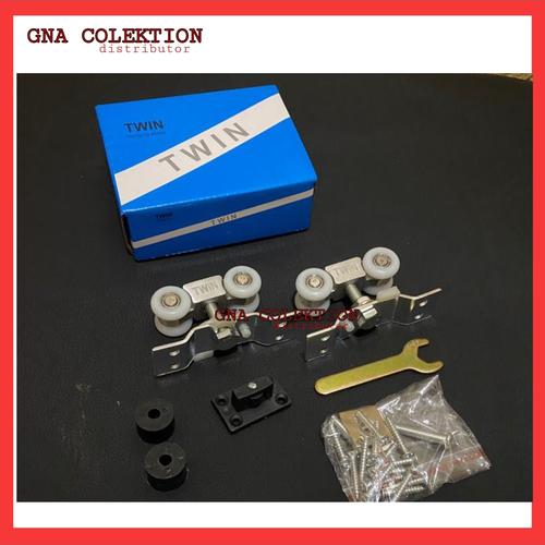 Jual roda pintu sliding roda husky twin roda pintu geser 1set lengkap ...