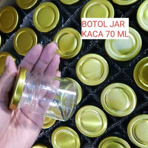 Jual 070 ml botol silinder kaca / Botol kaca jar 70 ml / Botol Silinder ...