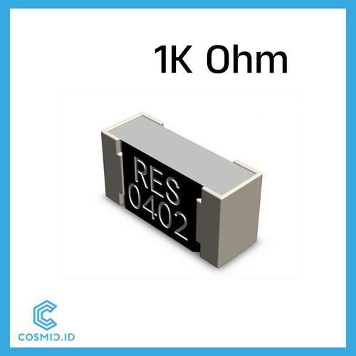 Jual Resistor 1K 0402 SMD 1 K Ohm 1 KiloOhm Kilo Ohm 1% SMD0402 - Kab ...