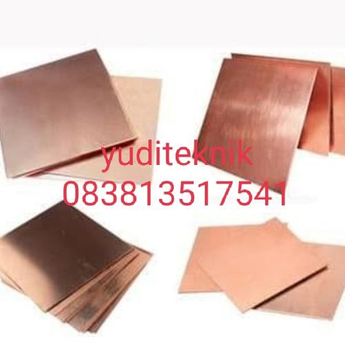 Jual Jual plat tembaga potongan tebal 1 mm x lebar 10 cm x panjang 1 ...