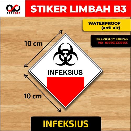 Jual STIKER LABEL LIMBAH B3 - INFEKSIUS - 10X10 - Kab. Sidoarjo ...