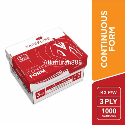 Jual COUNTINOUS FORM 3 PLY PAPERLINE/KERTAS KOMPUTER 3 K3/RANGKAP 3 ...