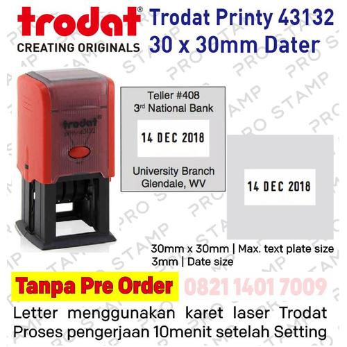 Jual Stempel Custom Otomatis Trodat Printy 43132 (30x30mm) - Kab. Bekasi - PRO STAMP | Tokopedia
