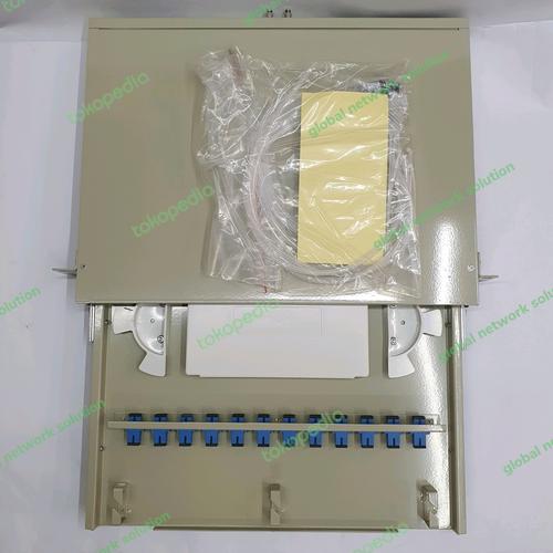 Jual odf 12 core sc lengkap adapter/ otb sliding 12 core tanpa pigtail ...