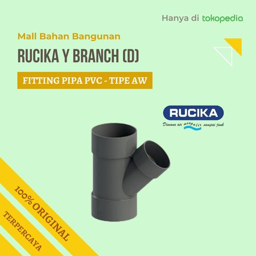 Jual Fitting sambungan pipa PVC tee T Y way TY 45 branch D 1 1/2" 2" 3 ...