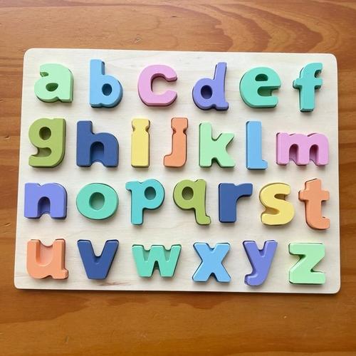 Promo Mainan Anak Edukasi Edukatif Puzzle Huruf Kayu Abjad Alfabet ...