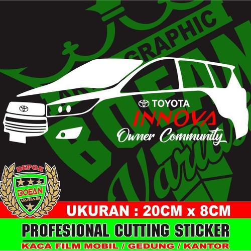 Jual Cutting sticker kijang sticker innova owner community - Kota Depok ...