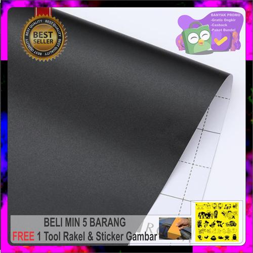Jual Stiker warna hitam doff / Stiker warna hitam mate - 120cm x 50cm ...