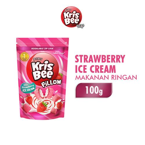 Promo Krisbee Pillow Makanan Ringan Strawberry Ice Cream 100 gr ...