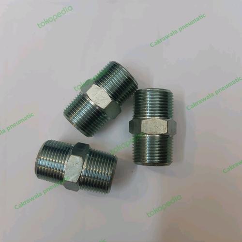 Jual DOUBLE NEPPEL 1/2 INCH NPT X NPT / DOUBLE NEPEL 1/2 NPT - Jakarta ...